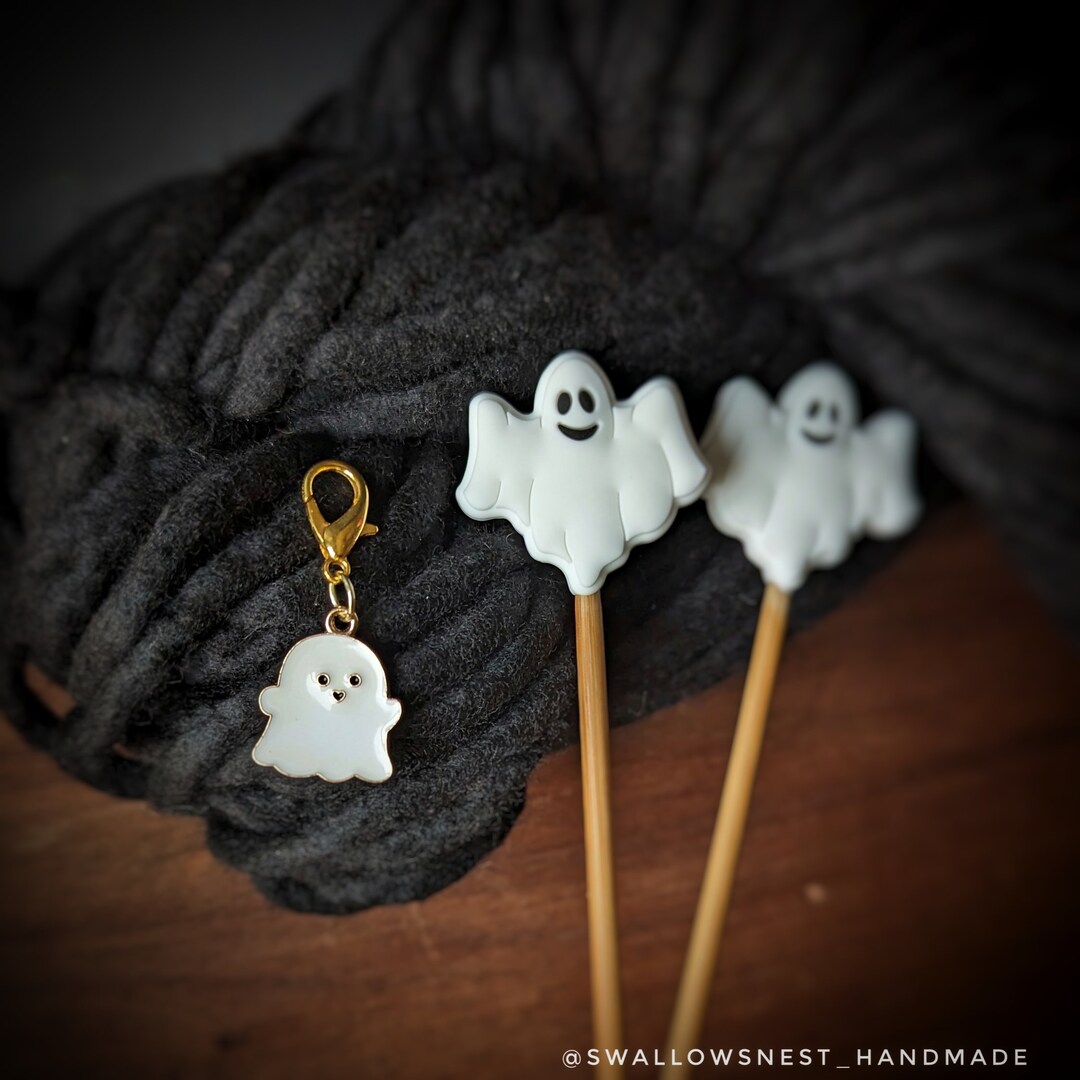 Ghost Stitch Stoppers Halloween Stitch Stoppers Knitting - Etsy