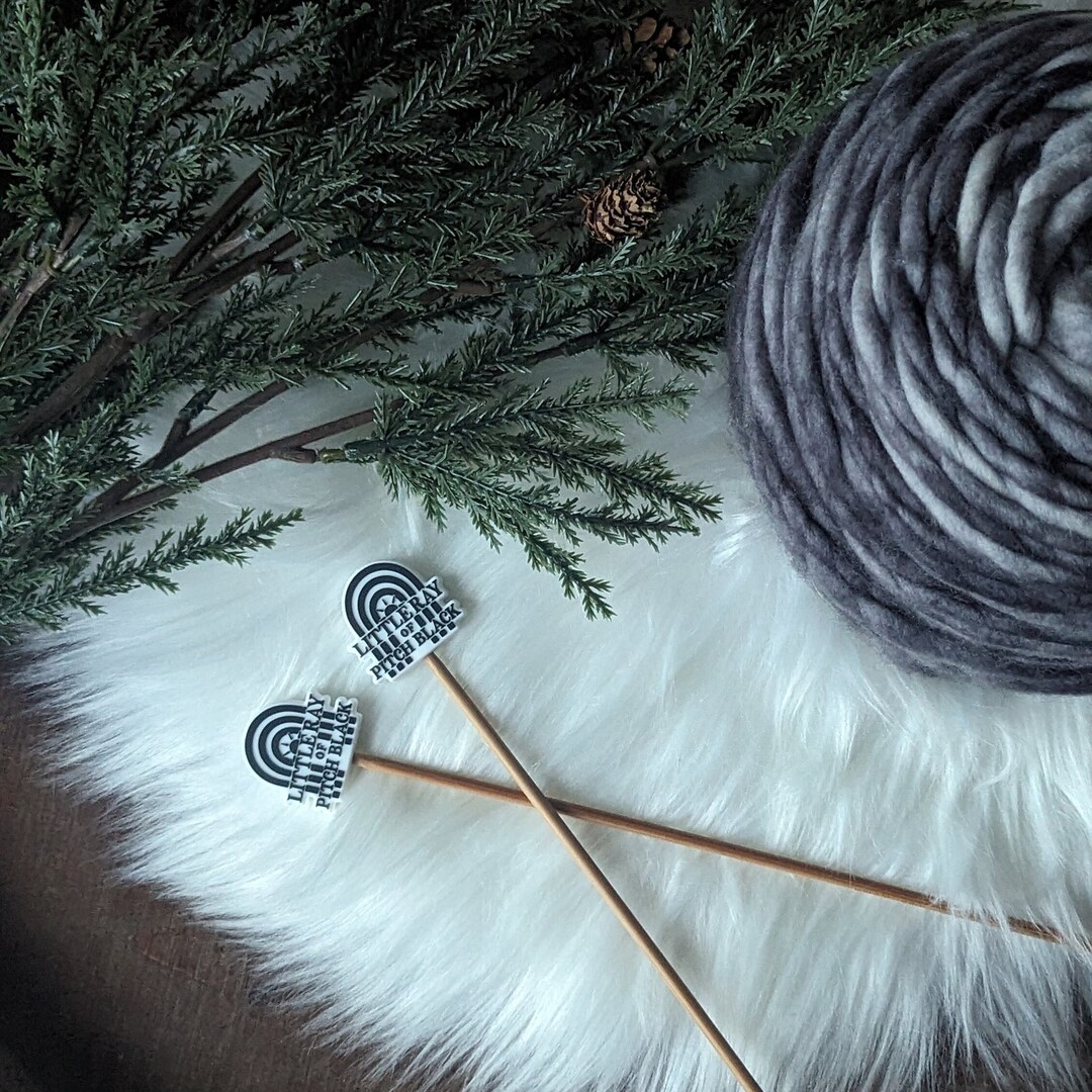 Little Ray of Pitch Black, Goth Stitch Stoppers, Goth Knitting Notions ...