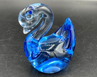 Small Glass Swan - Etsy