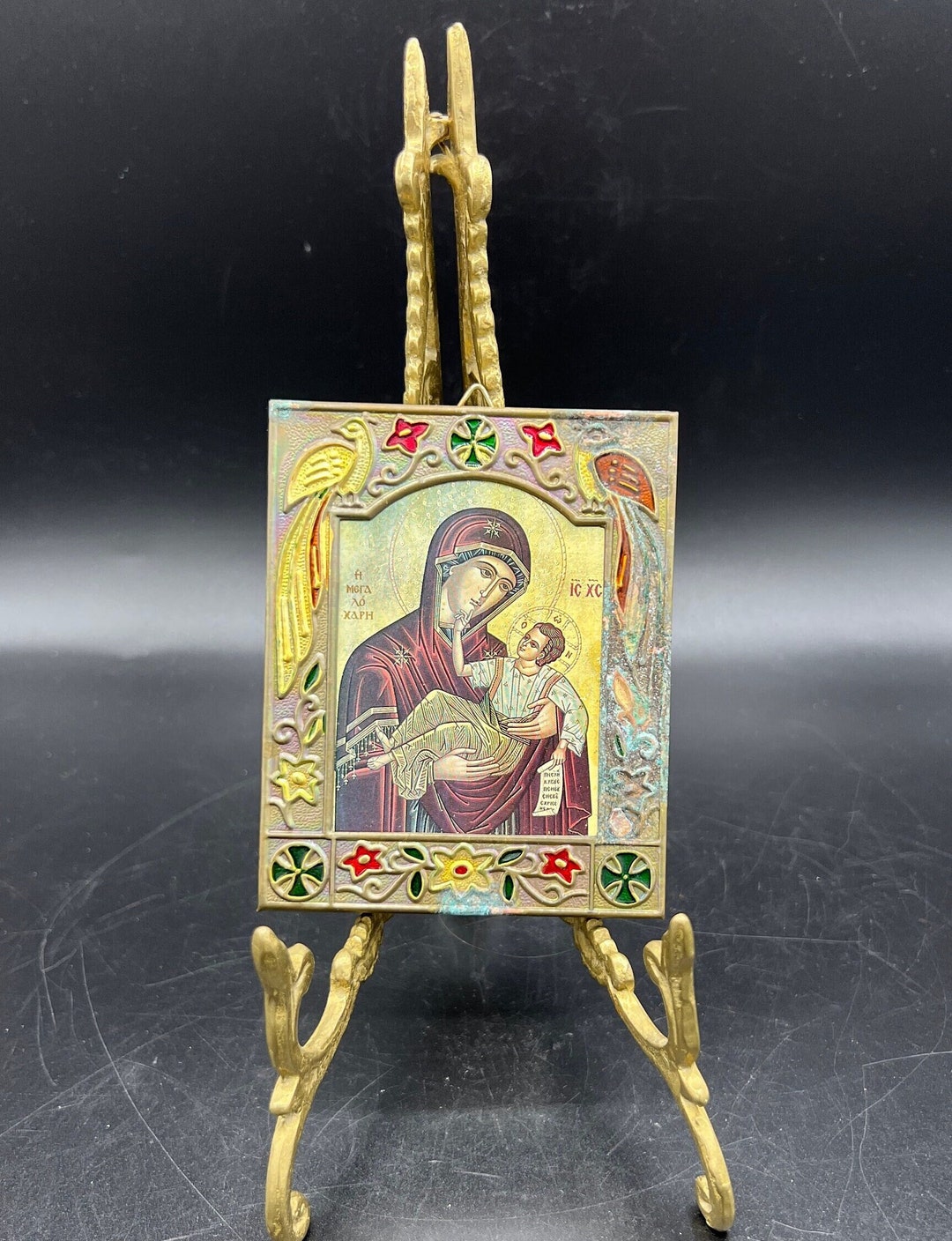 Vintage Our Lady of Tinos Icon Madonna and Child Icon Greek Orthodox ...