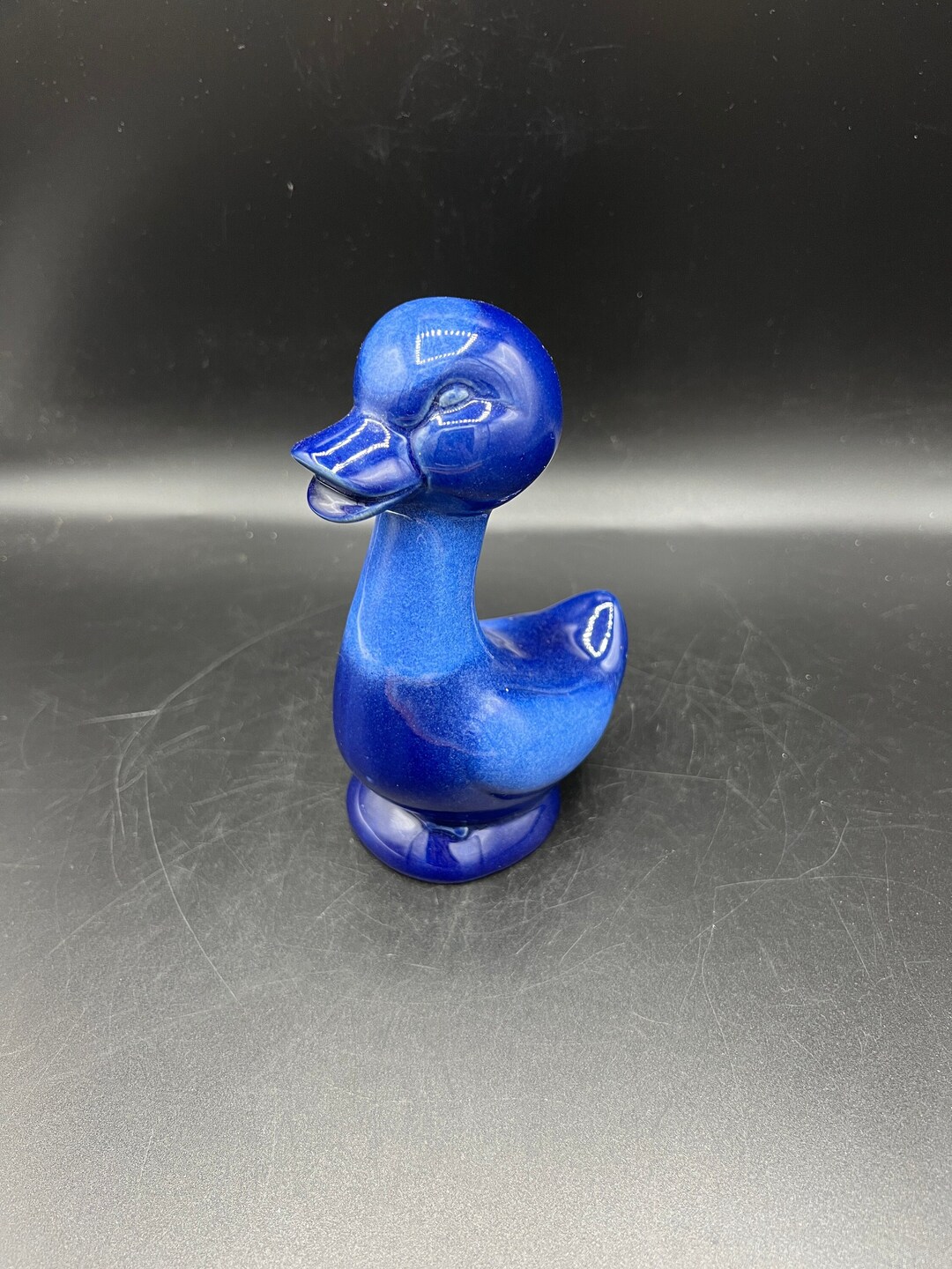 Vintage Blue Pottery Duckling Figure Imperial? Pottery Blue Duck ...