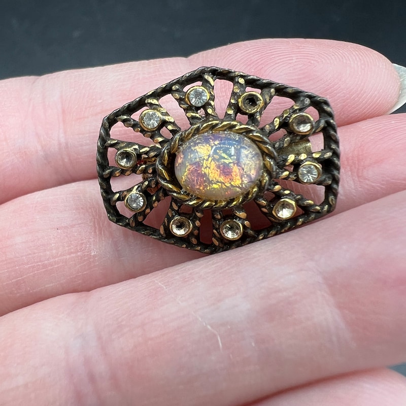 Opal Brooch - Etsy