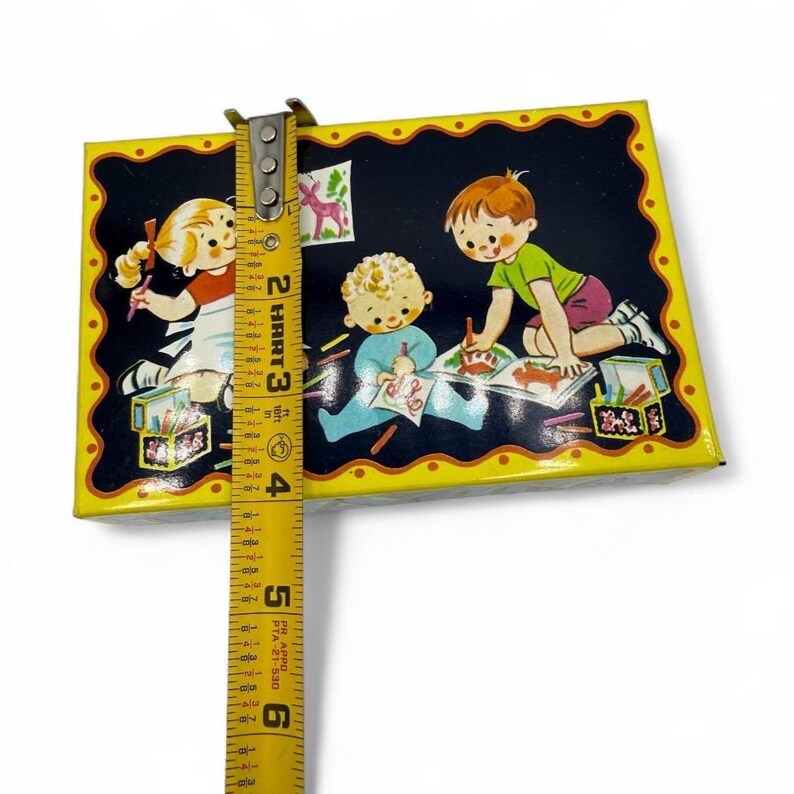 Vintage J. Chein Co. Tin Crayon Box, 1970s Litho School Supply - Etsy