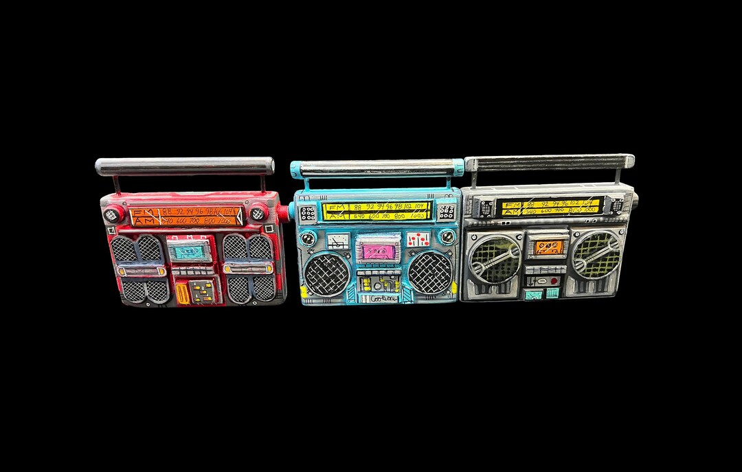 Mini Boom Box Sculpture Pop Art Boom Box OOAK Original Art - Etsy