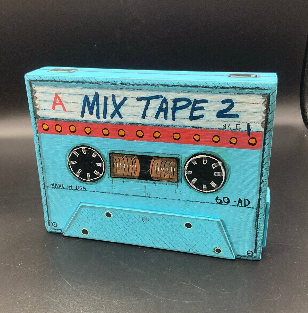 OOAK Cassette Pop Art: Retro Mix Tape Wood Sculpture - Etsy