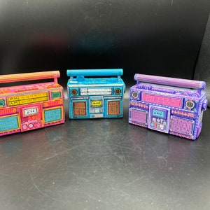 Handpainted Boombox Sculpture: 1980s Pop Art Decor - Etsy