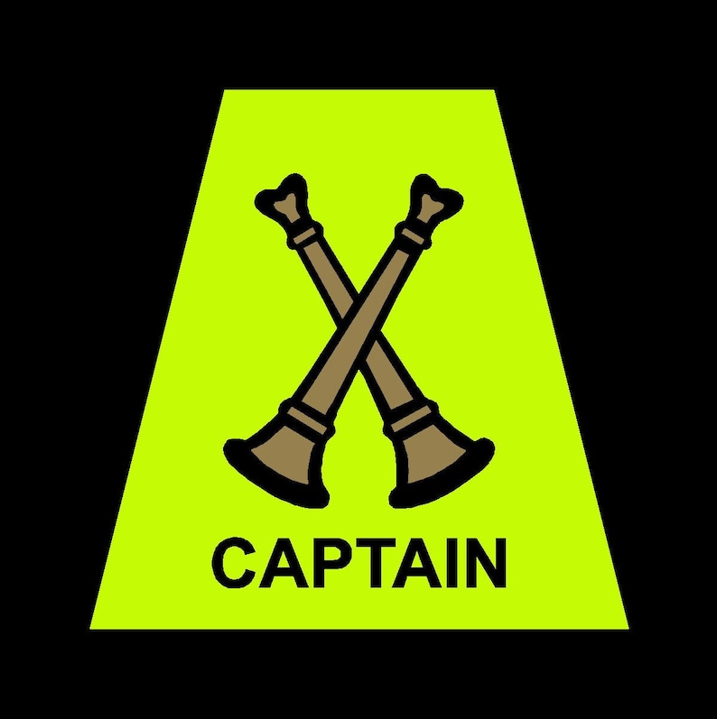 Reflective Fluorescent Yellow Rank Bugles Fire Helmet - Etsy