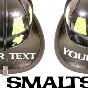 Custom Firefighter Helmet Reflective Name Decal You Pick the Color ...