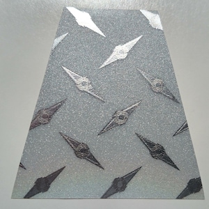 8 Reflective White Diamond Plate Fire Helmet Tetrahedrons Tets ...