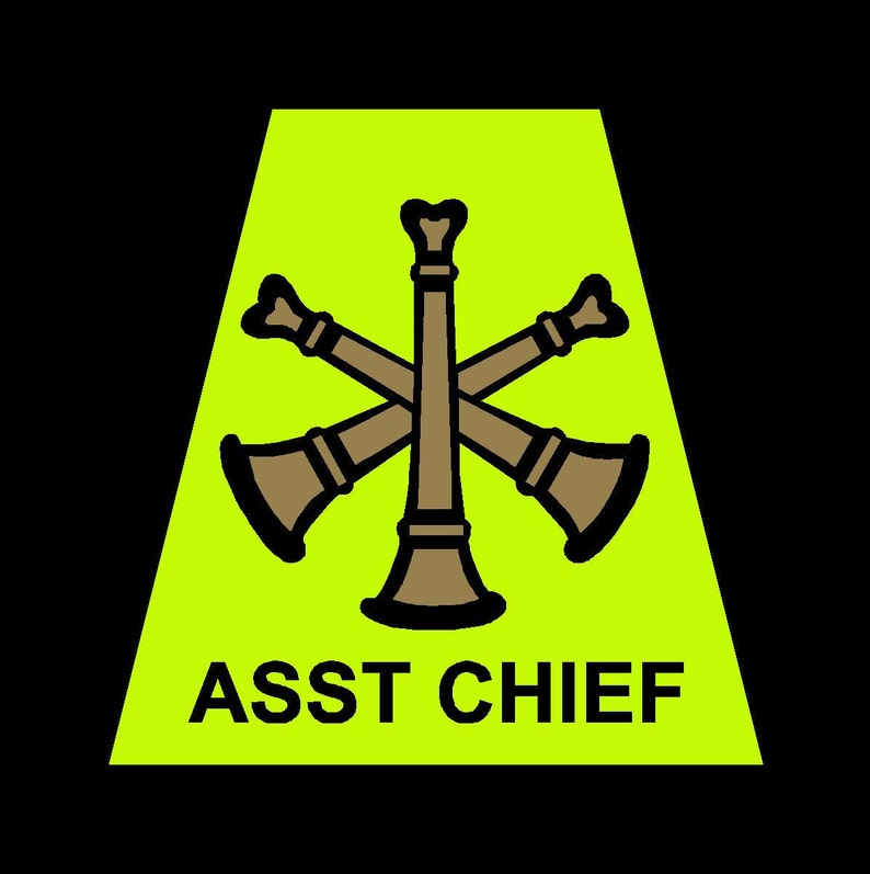 Reflective Fluorescent Yellow Rank Bugles Fire Helmet - Etsy