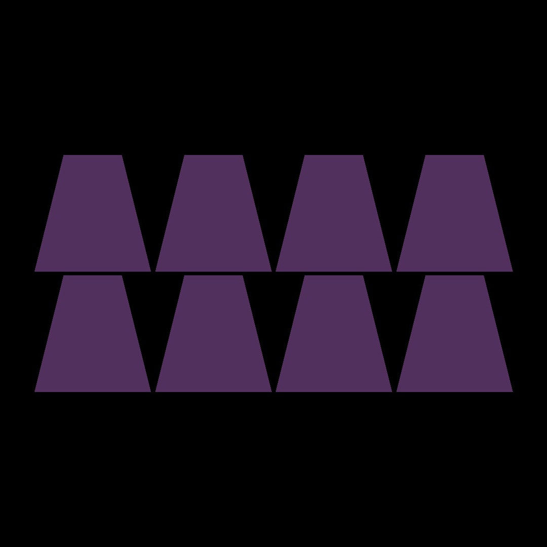 8 Reflective Purple Fire Helmet Tetrahedrons Tets Firefighter - Etsy