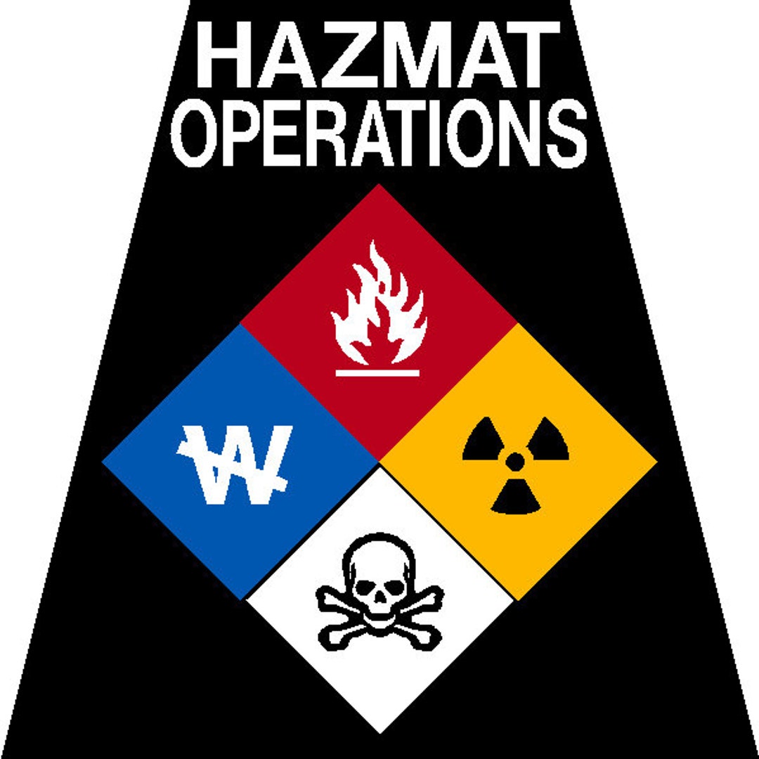 Reflective Black HAZMAT Operations Fire Helmet Tetrahedron - Etsy