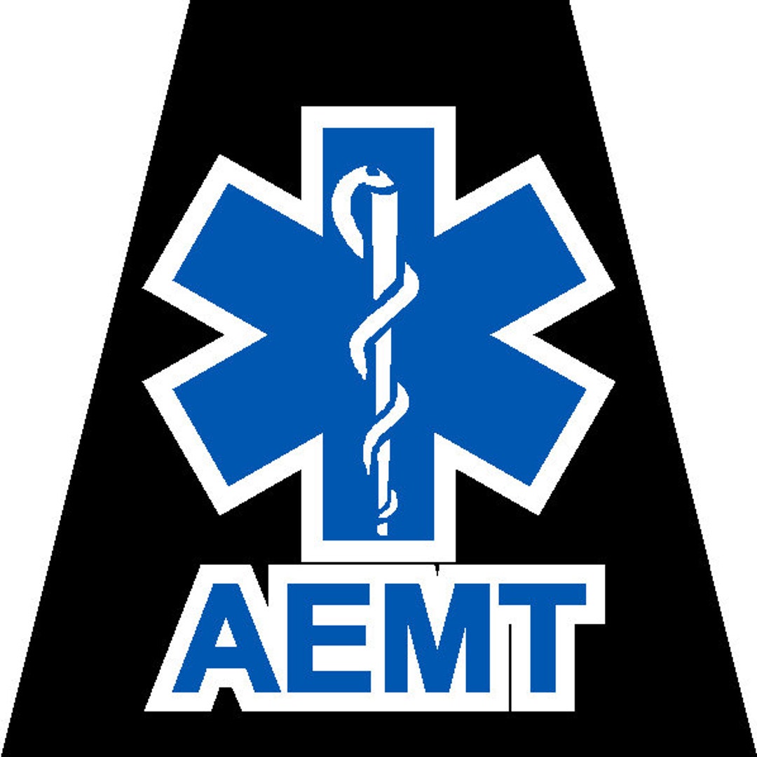 Reflective Black AEMT Star of Life Fire Helmet Tetrahedron ALS EMS - Etsy