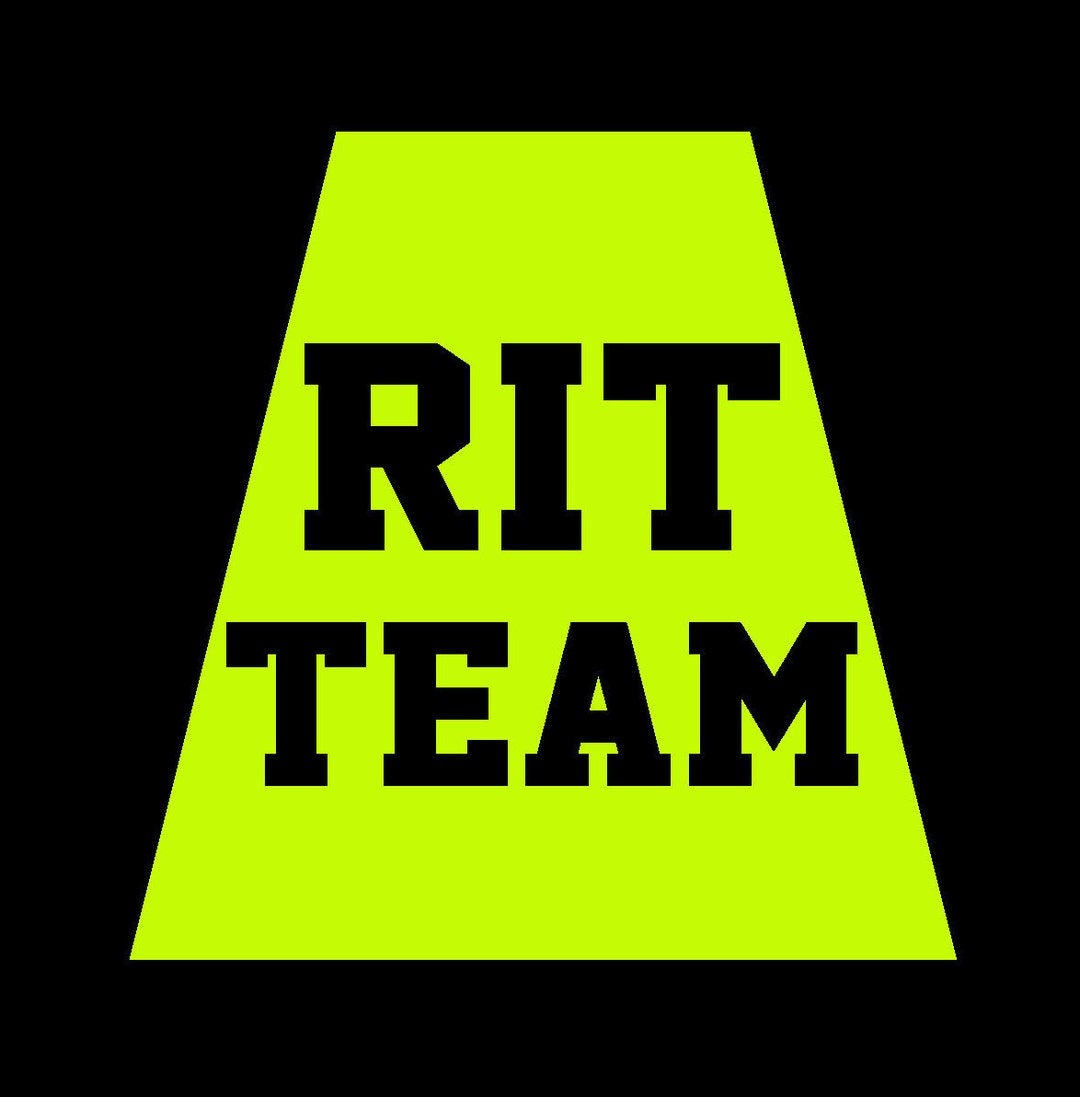 Reflective Fluorescent Yellow RIT Team Fire Helmet Tetrahedron Rapid ...