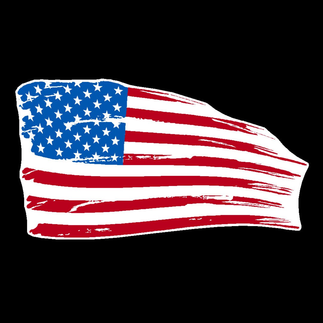 Fully Reflective Tattered, Worn, AMERICAN FLAG Fire Helmet, Car Window ...