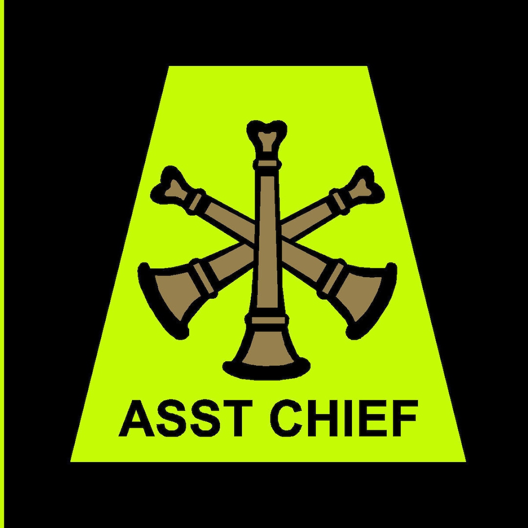 Reflective Fluorescent Yellow Assistant Chief Rank Fire Helmet ...