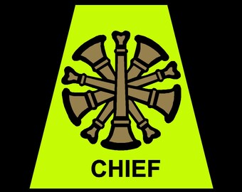 Reflective Fluorescent Yellow Rank Bugles Fire Helmet | Etsy