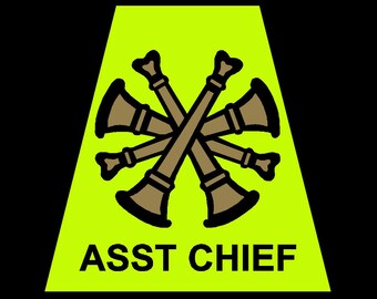 Reflective Fluorescent Yellow Rank Bugles Fire Helmet | Etsy