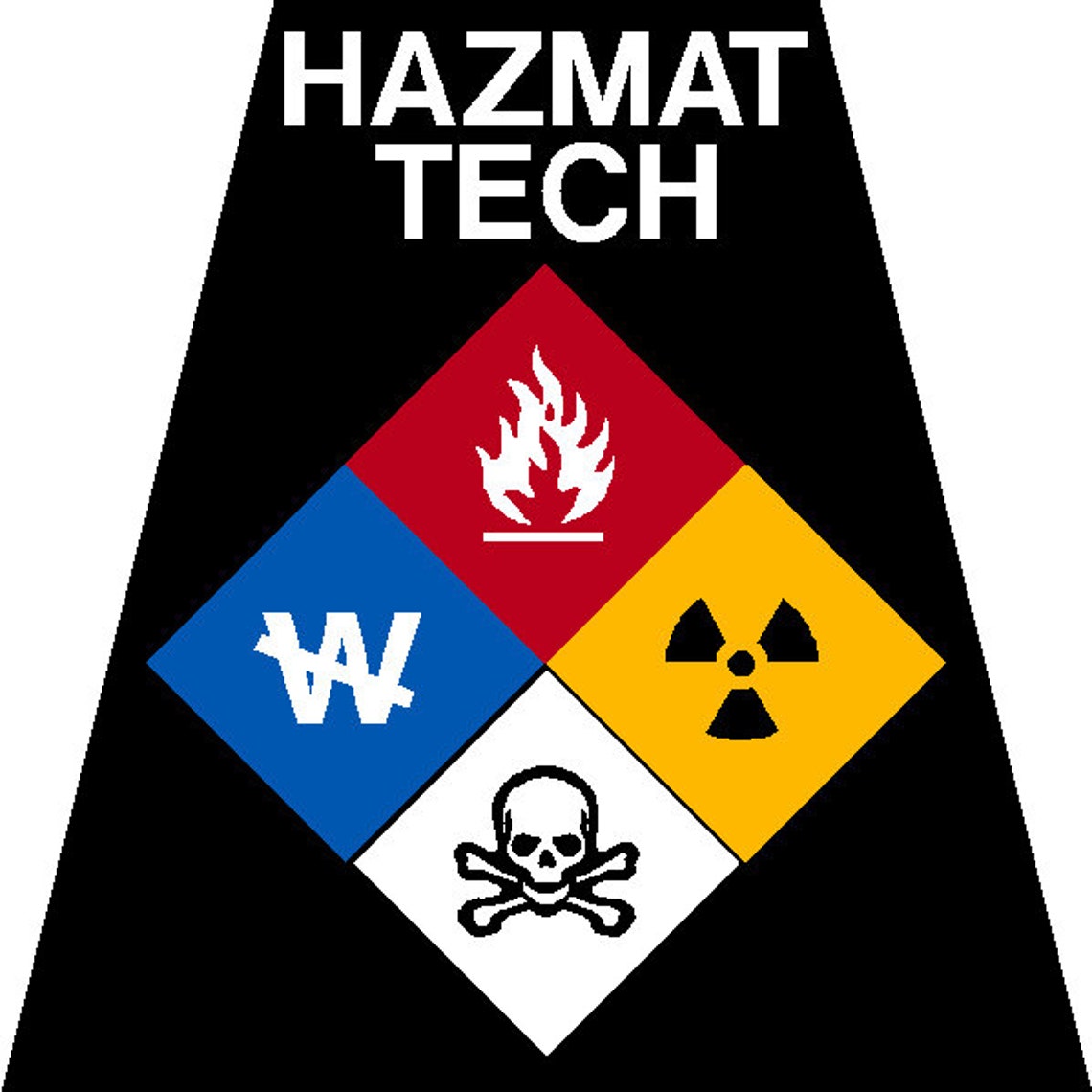 Reflective Black HAZMAT Tech Fire Helmet Tetrahedron - Etsy