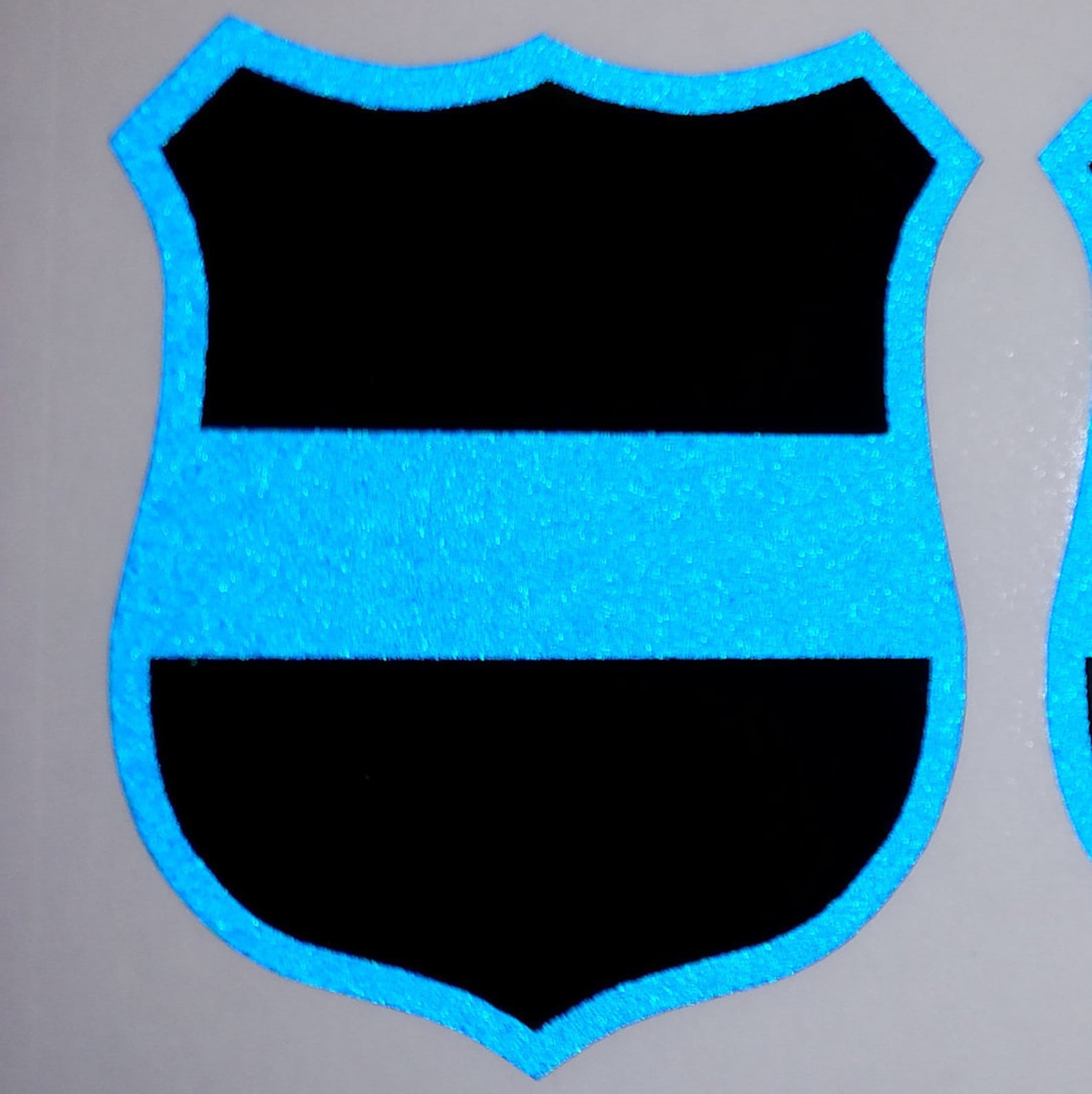 Reflective Thin Blue Line Badge Window Decal Police Law Enforcement ...