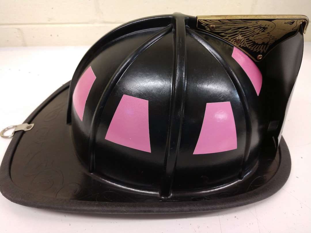 8 Reflective Soft Pink Fire Helmet Tetrahedrons Tets Firefighter - Etsy