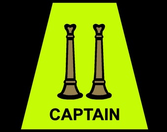 Reflective Fluorescent Yellow Rank Bugles Fire Helmet | Etsy