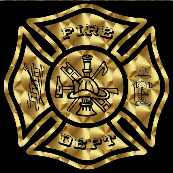 Fire Dept Decal - Etsy