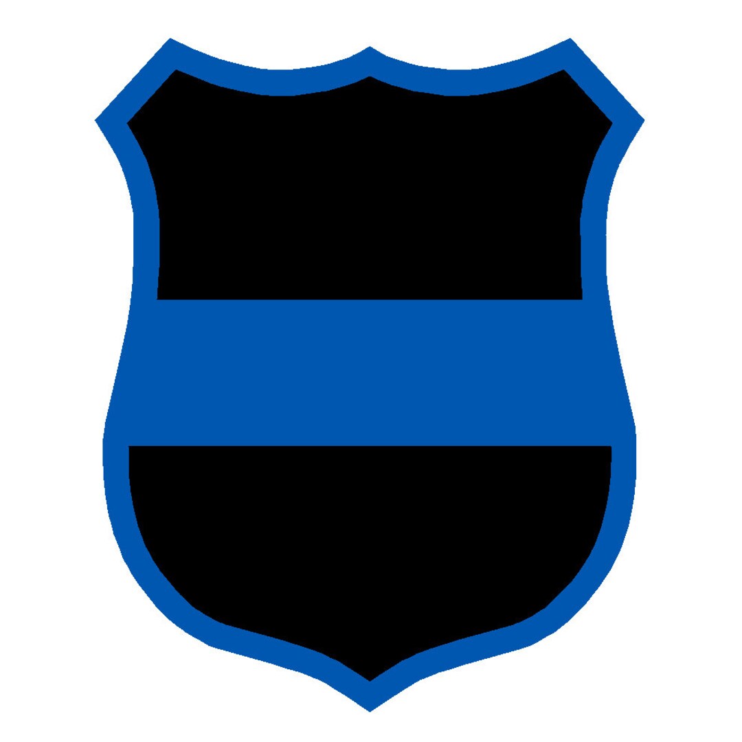 Reflective Thin Blue Line Badge Window Decal Police Law Enforcement ...