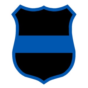 Reflective Thin Blue Line Badge Window Decal Police Law Enforcement ...