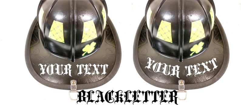 Custom Firefighter Helmet Reflective Name Decal You Pick the Color ...
