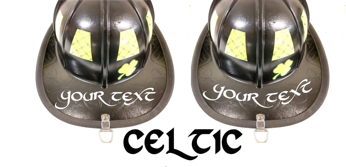 Custom Firefighter Helmet Reflective Name Decal You Pick the - Etsy