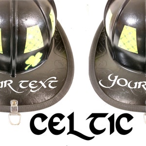 Custom Firefighter Helmet Reflective Name Decal You Pick the Color ...
