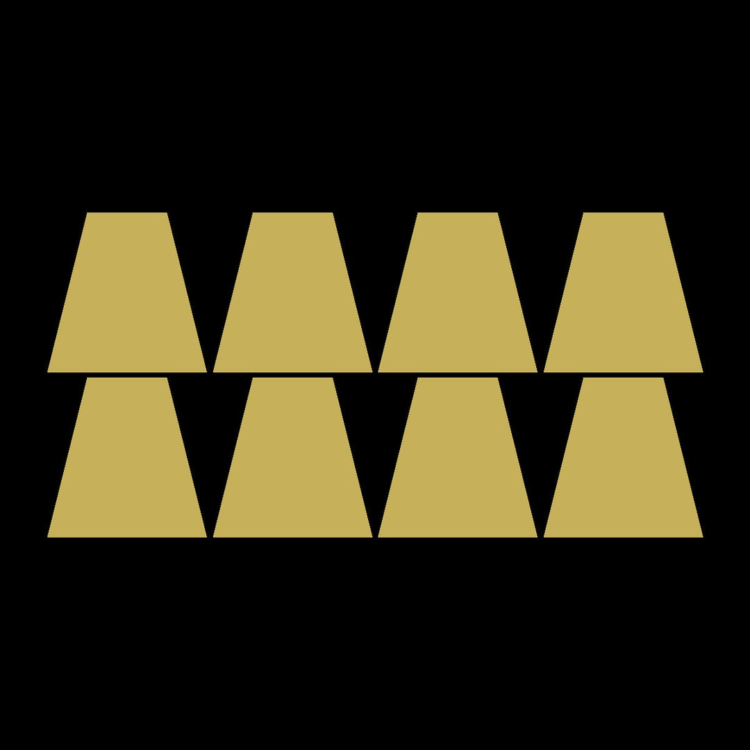 8 Reflective Gold Fire Helmet Tetrahedrons Tets Firefighter - Etsy