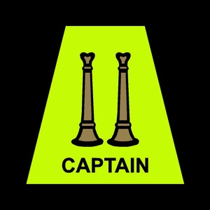 Reflective Fluorescent Yellow Rank Bugles Fire Helmet Tetrahedron You ...