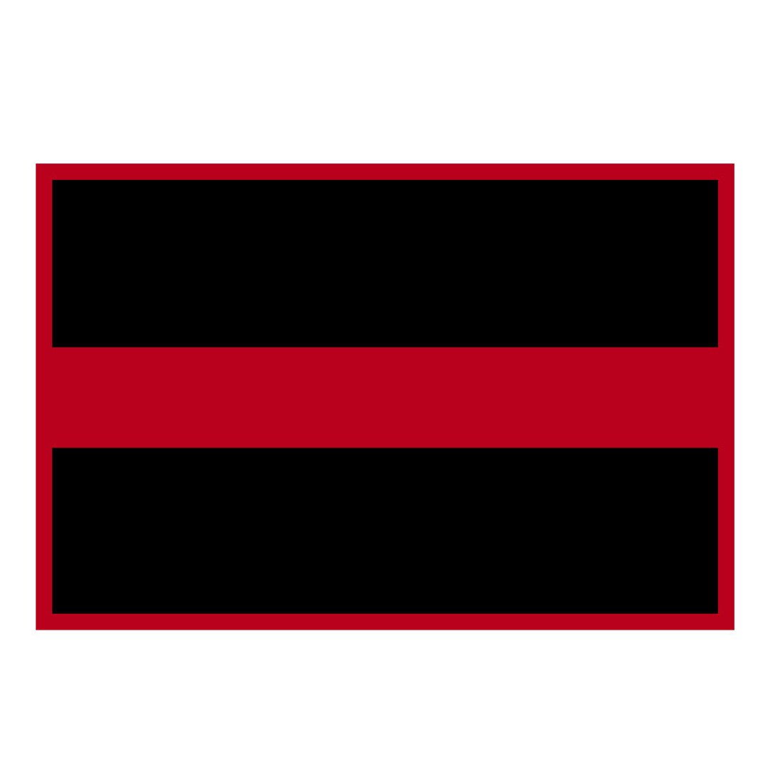 Reflective Thin Red Line Rectangle Car or Fire Helmet Decal Multiple ...