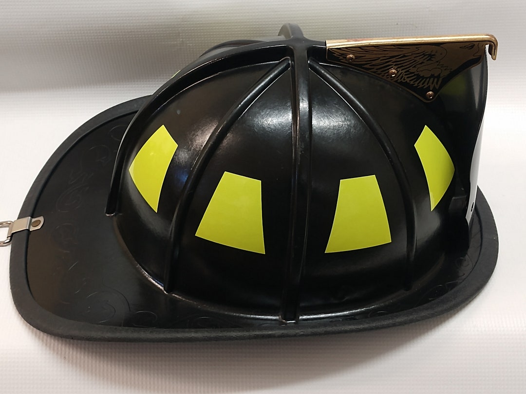 8 Reflective Fluorescent Lime-yellow Fire Helmet Tetrahedrons Tets ...