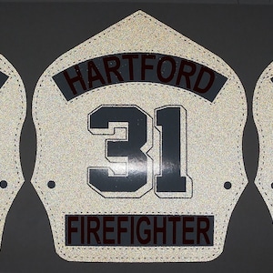 Custom Firefighter Helmet Shield Decal You Pick the Colors, Text, Font ...