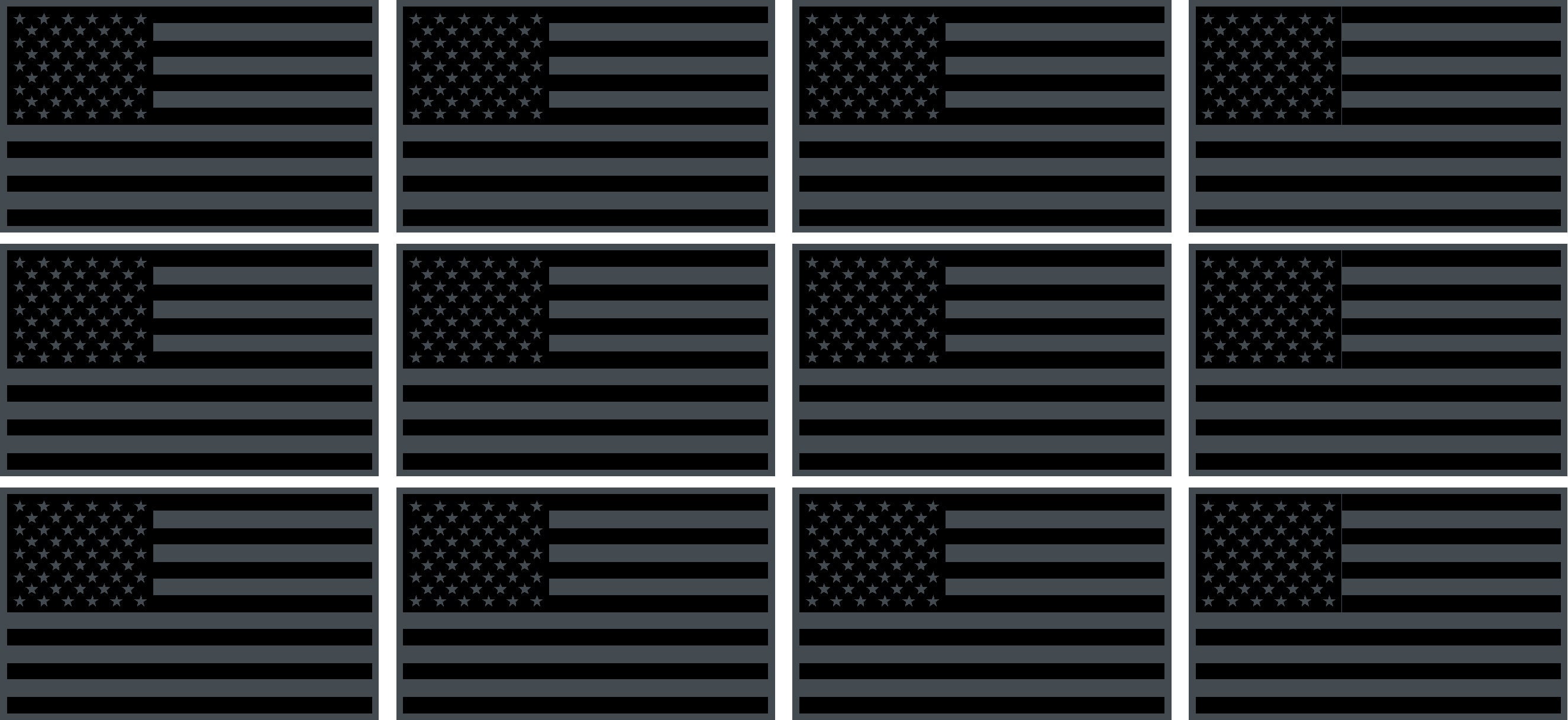 12 Reflective Subdued AMERICAN FLAGS Fire Helmet Car Window | Etsy