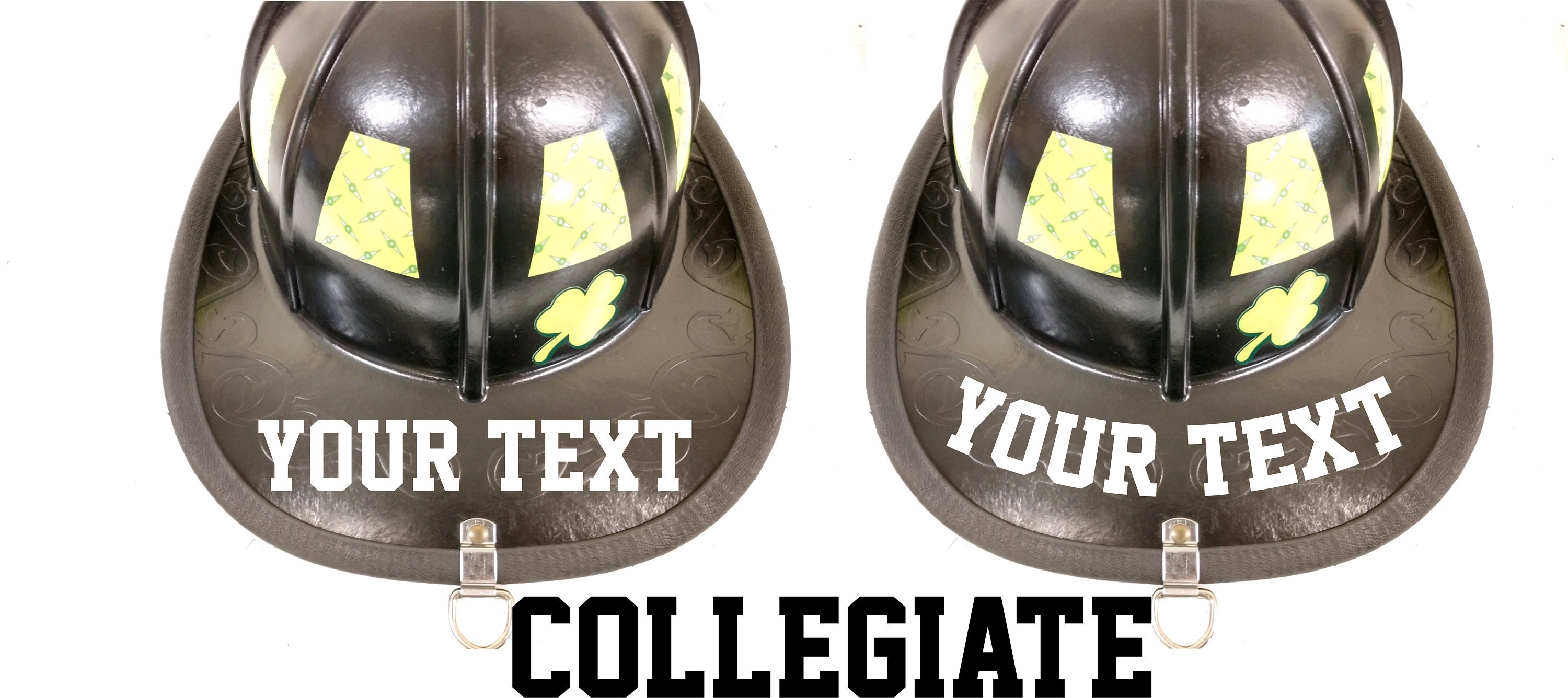 Custom Firefighter Helmet Reflective Name Decal You Pick the Color ...