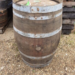 Reclaimed Oak Wine Barrel Whisky Cask Home Bar Man Cave Drinks Table ...