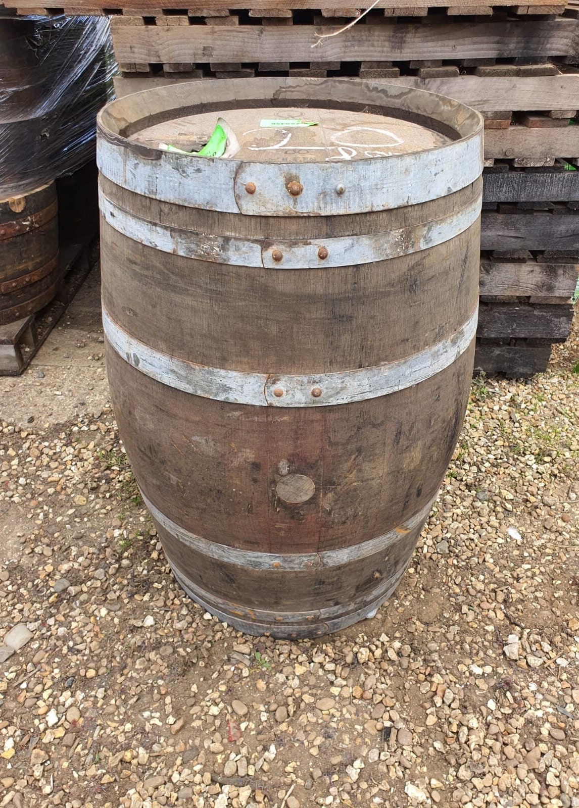 Reclaimed Oak Wine Barrel Whisky Cask Home Bar Man Cave Drinks Table ...