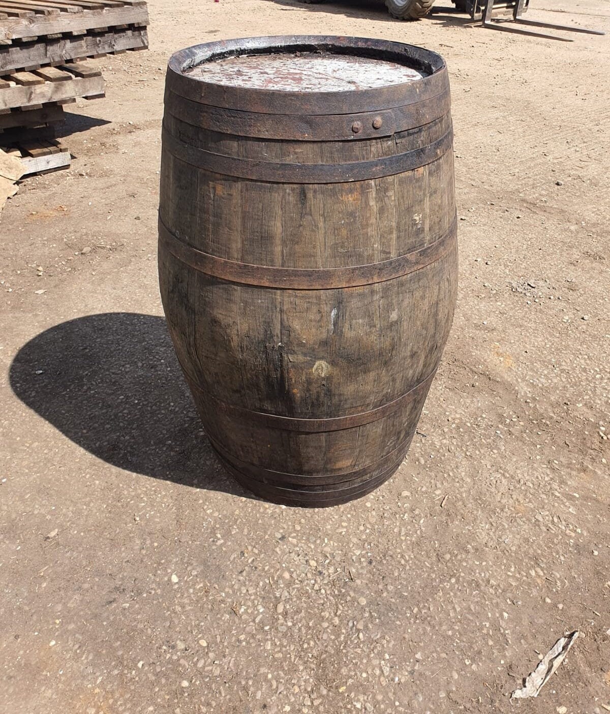 Reclaimed Oak Port Pipe Barrel Wine Whisky Cask Garden Home Bar Man ...