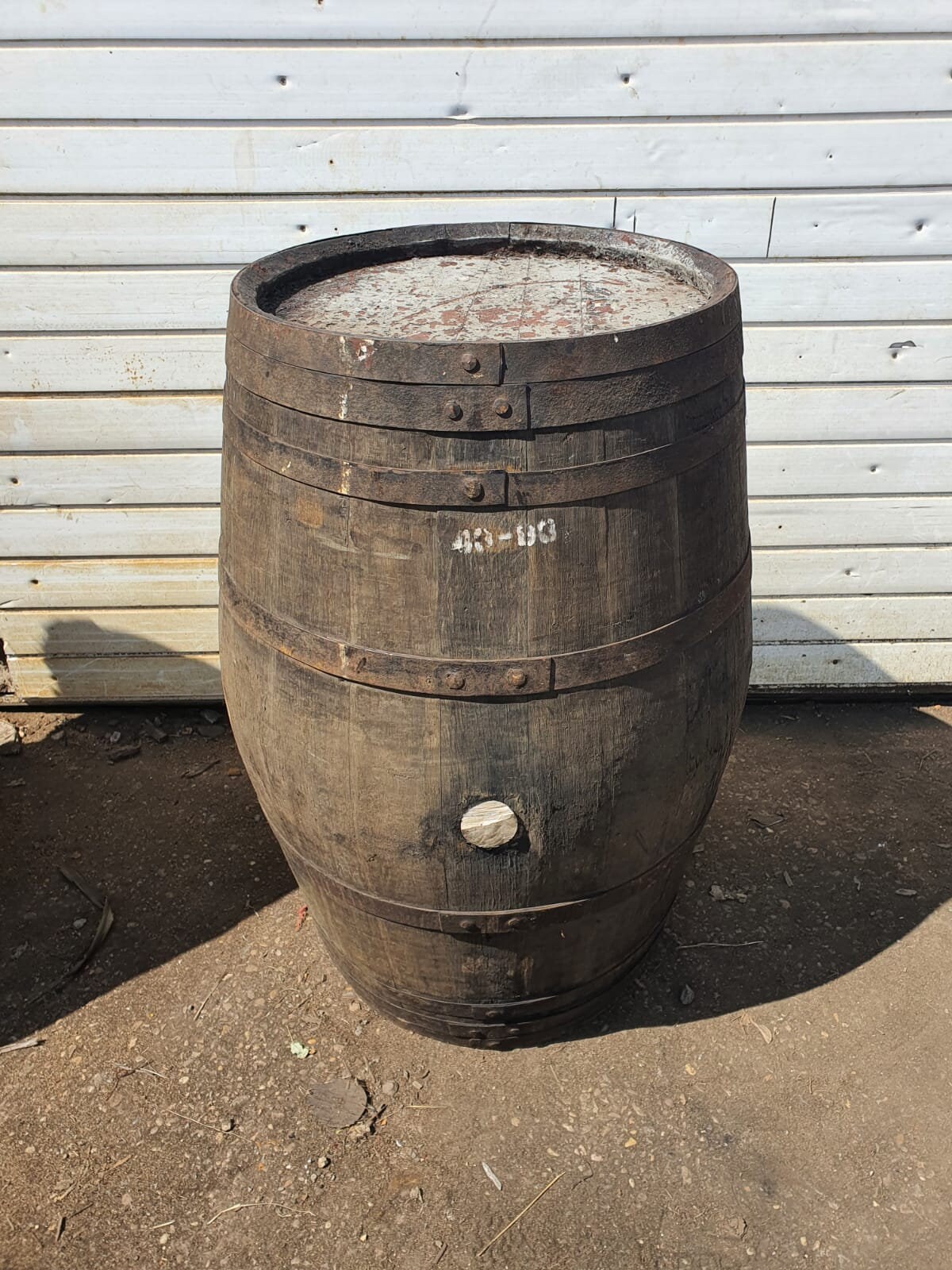 Reclaimed Oak Port Pipe Barrel Wine Whisky Cask Garden Home Bar Man ...