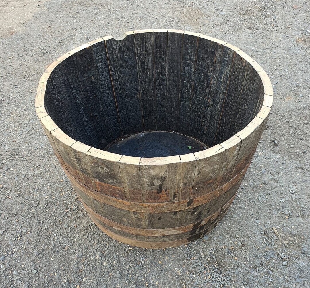 Water Tight / Pond / Half / Whisky / Barrel / Oak / Planter / Tub ...