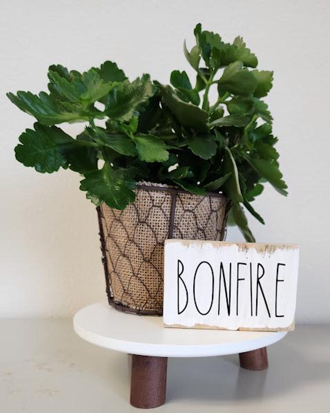 Bonfire Small Rustic Wood Sign Reclaimed Wood Country Decor Hand ...