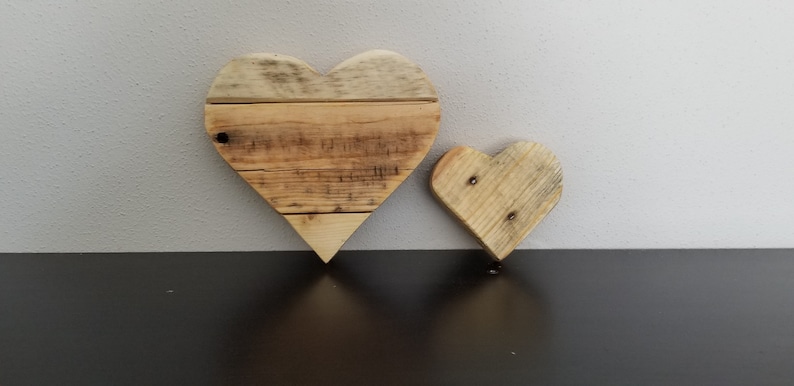 Rustic Wooden Heart Sign Wall Decor Handmade Farmhouse Love Art - Etsy