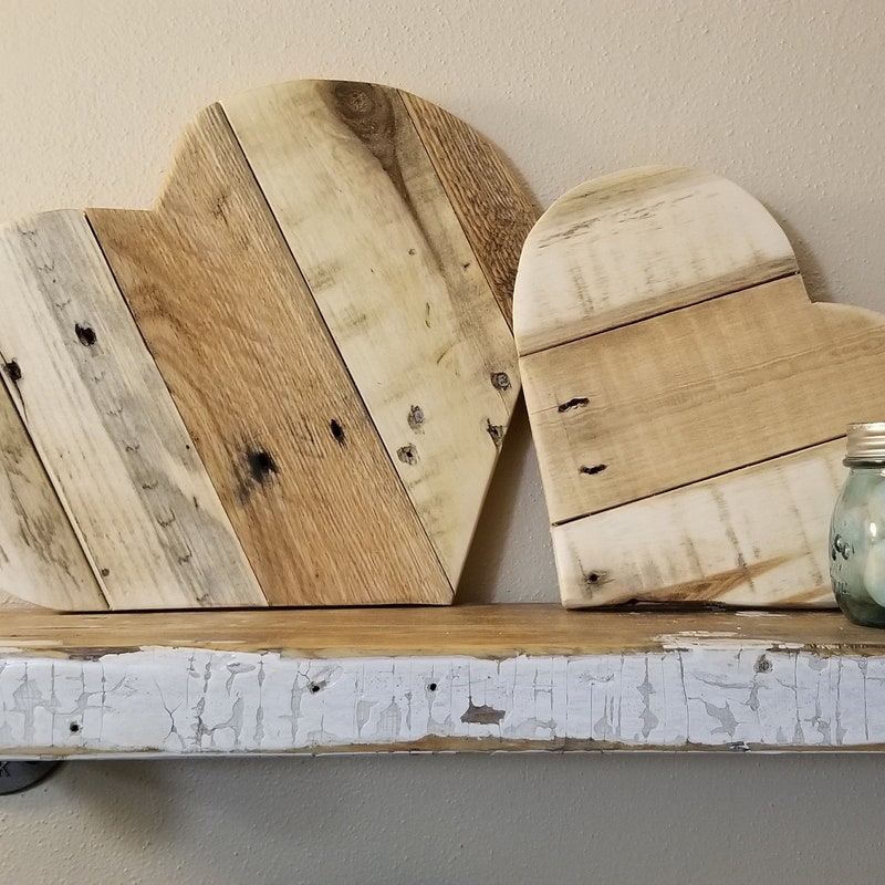 Wood Heart Decor - Etsy