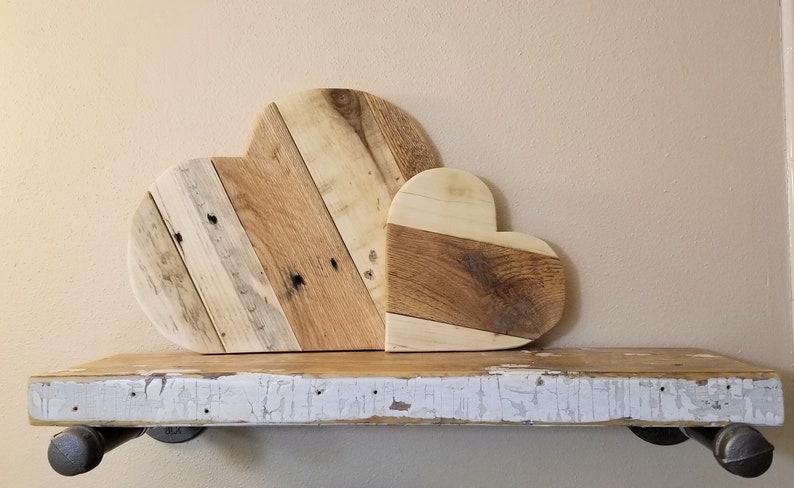 Rustic Wooden Heart Sign Wall Decor Handmade Farmhouse Love Art - Etsy