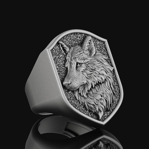 Wolf Rings for Men - Etsy