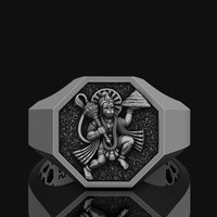 Hanuman Ring, Hindu Jewelry, Handmade Gifts. - Etsy